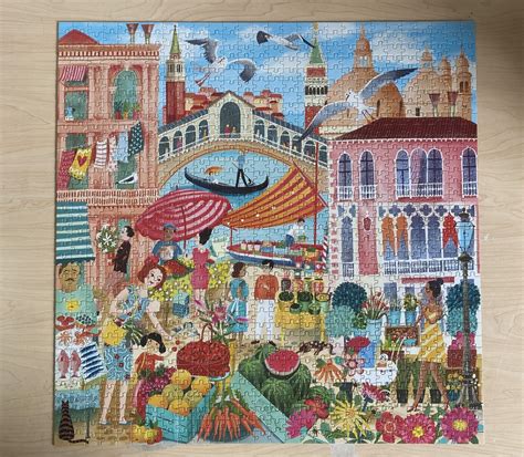 Venice Open Market Eeboo 1000 Pieces Rjigsawpuzzles