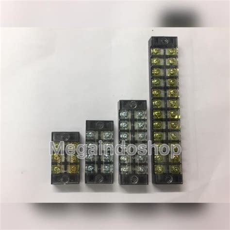 jual terminal block type tb 25 ampere 3 4 6 12 pole tb 2503