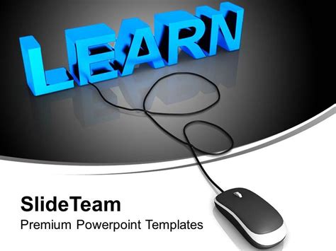 Learn With Computer Mouse PowerPoint Templates PPT Themes And Graphics PPT Images Gallery
