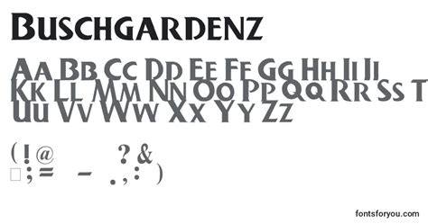 Fuente Buschgardenz Fontsforyou