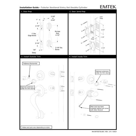Baden Tubular Entry Set Emtek