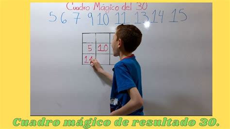 cuadro mágico con resultado 30 YouTube