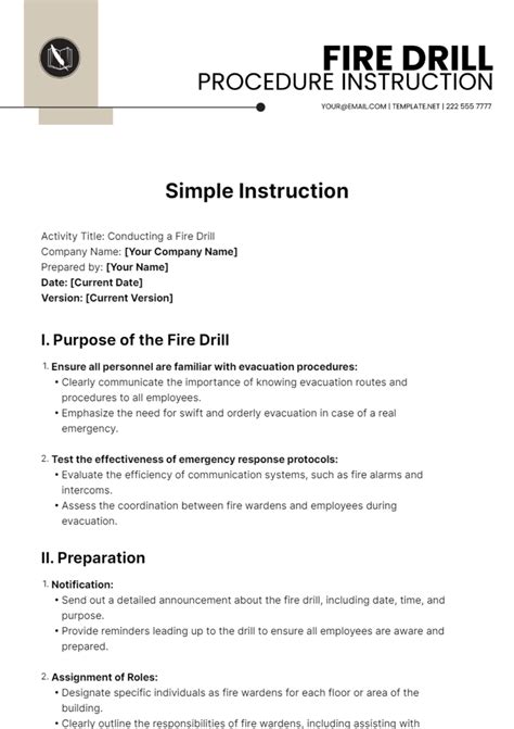 Free Simple Instruction Template To Edit Online