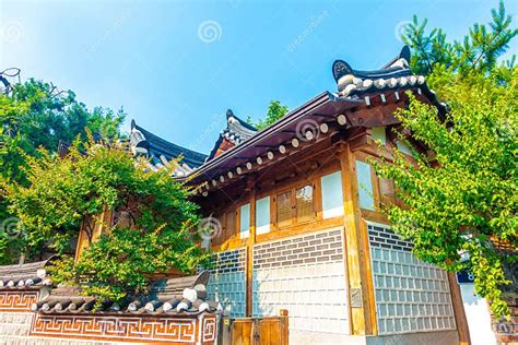 South Korea Seoul Bukchon Hanok Maeul Editorial Photography Image