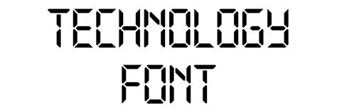 Technology Font Dafont Style