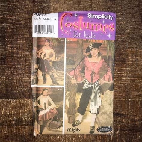 Simplicity Office Simplicity Sewing Pattern 492 Girls Costume