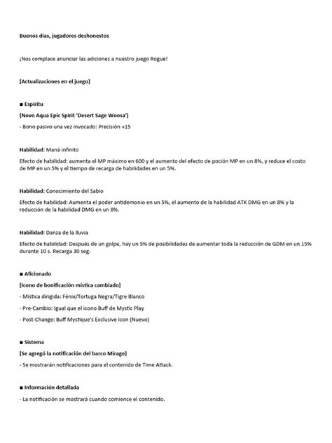 Patch Note Esp 10 09 2023 Pdf