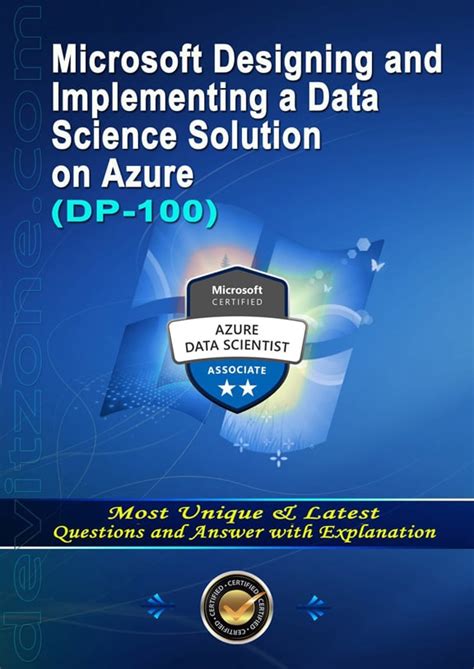 Microsoft Designing And Implementing A Data Science Solution Dp 100