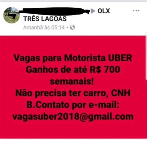 Com Falsa Promessa De Emprego Mulher Aplica Golpe Do Uber Em Três