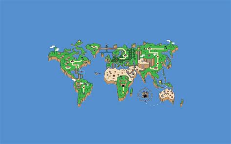 Super Mario World Map Wallpaper Level Select World Map Game Ui