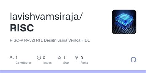 Github Lavishvamsiraja Risc Risc V Rv I Rtl Design Using Verilog Hdl