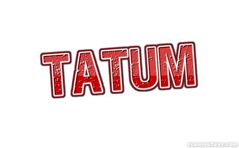 Tatum Logo Herramienta De Diseño De Nombres Gratis De Flaming Text