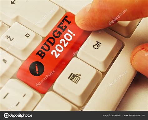 Handwriting Text Budget 2020 Concept Meaning Estimate Of Income And