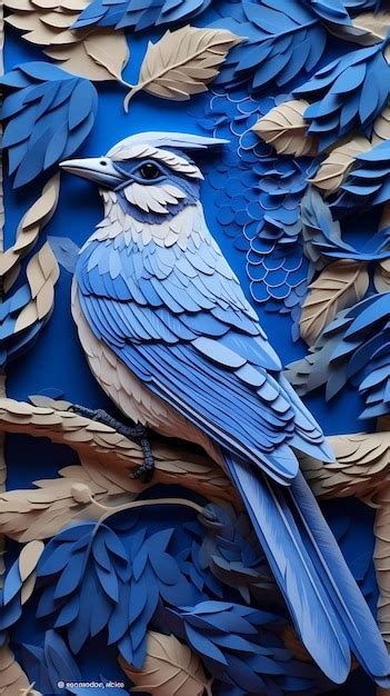 Premium Ai Image Blue Jay