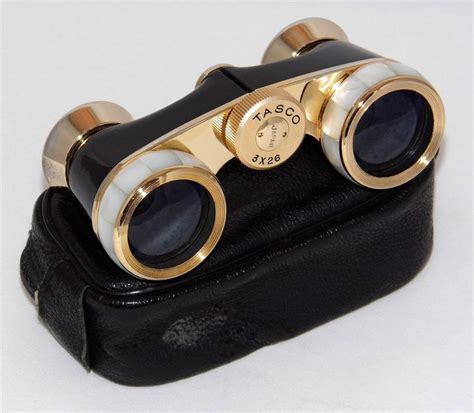 Vintage Tasco Imperial 3x26 Opera Glasses With Mother Of Pearl Highlights
