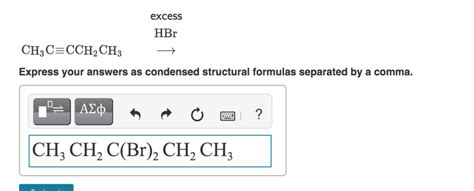 solved НСІ hc cch3 express your answer as a condensed
