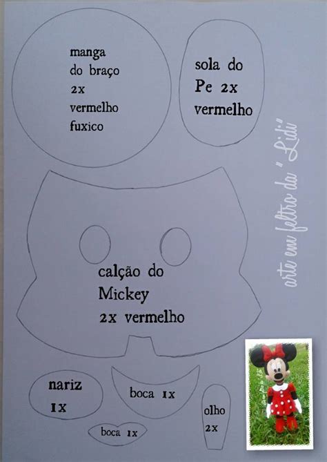 Molde Minnie E Mickey