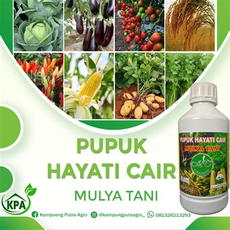 Pupuk Hayati Cair Penyubur Tanaman Pupuk Hayati Cair Mulya Tani Lazada Indonesia
