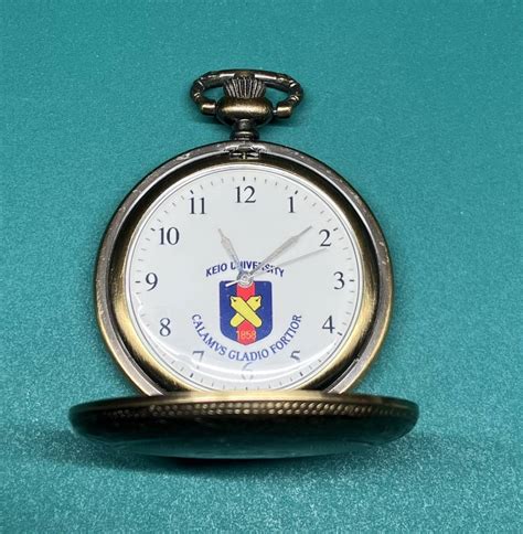 【目立った傷や汚れなし】keio University Calamvs Gladio Fortior 慶應義塾大学 懐中時計 の落札情報詳細