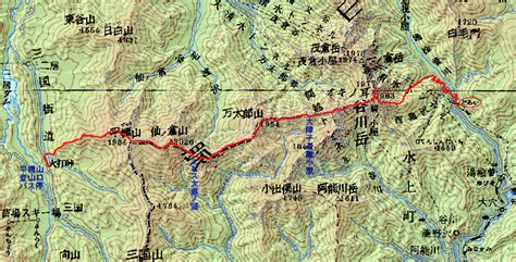谷川連峰縦走谷川岳万太郎山エビス大黒ノ頭仙ノ倉山平標山