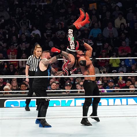 AJ Vs Rey Vs Kevin Triple Threat Match Friday Night Smackdown