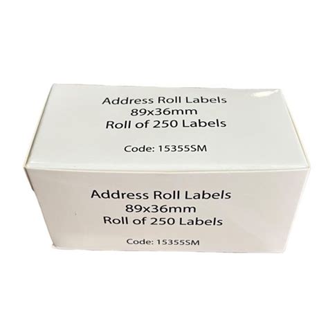 250 Address Labels Roll 89x36mm Uk Fast Delivery