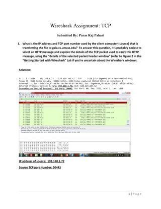 Wireshark TCP Trace PDF