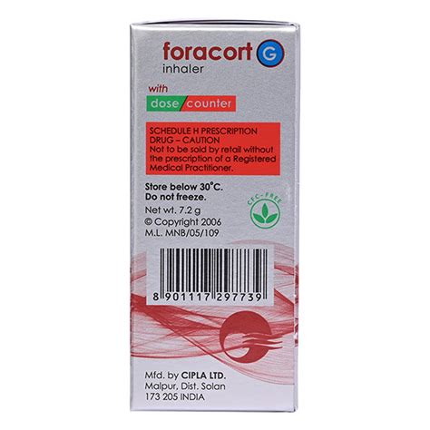 Buy Foracort G Inhaler 120md Online At Upto 25 Off Netmeds