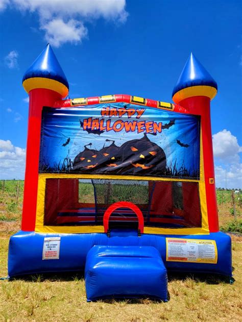 Happy Halloween Pumpkins Bounce House Rental Party Rental Miami Nicky