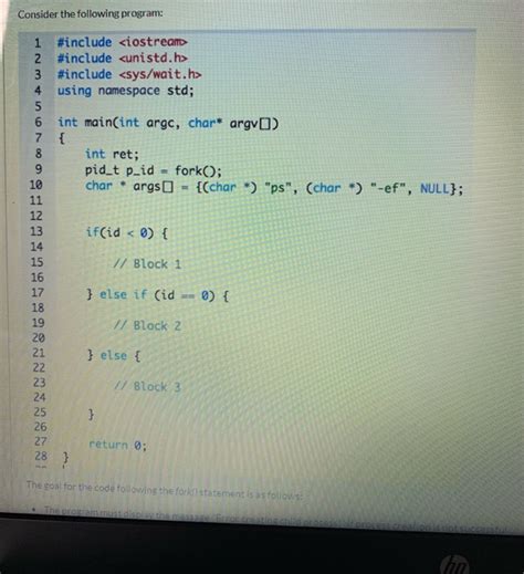 Solved Consider The Following Program 1 2 Include
