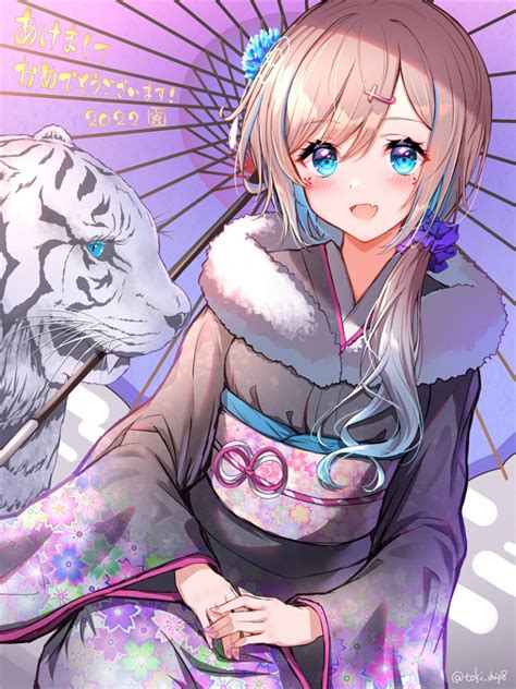 P站pixiv2022年虎年元旦新年贺图cg壁纸图集原画插画美术图片素材 Acg图包网