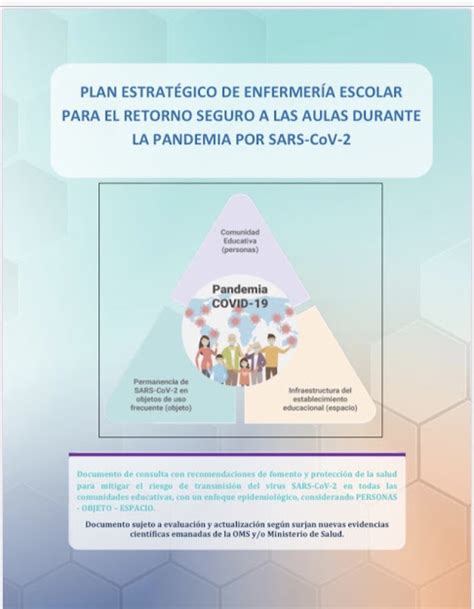 Plan Estrategico De Enfermeria Escolar Para El Retorno Seguro A Las Aulas
