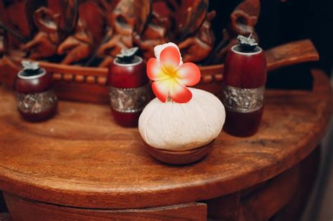 Premium Photo Close Up Of Spa Equipment On Table