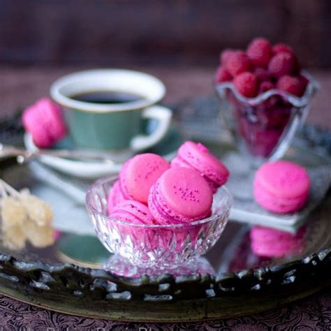 Raspberry Macarons Recipe Yummly Recipe Raspberry Macaroons