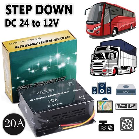 Jual Step Down Dc Converter 24 Volt Menjadi Dc 12 Volt Voltage Reducer