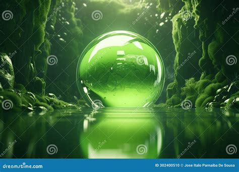 Visualize The Impact Of Green Background Stock Illustration