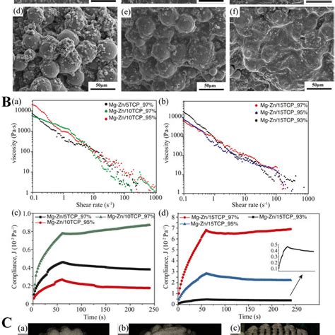 A The Dispersion Of β Tcp Particles In The 93 Pre Ink A 95 Download Scientific Diagram