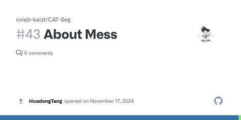 About Mess Issue Cvlab Kaist Cat Seg Github