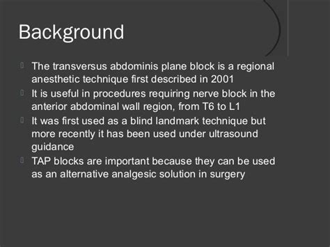 Tap Block