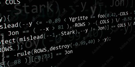 Computer Script Code Programming Screen Of Software Developer Program Code Background Modern