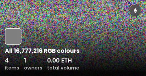 All 16777216 Rgb Colours 컬렉션 Opensea