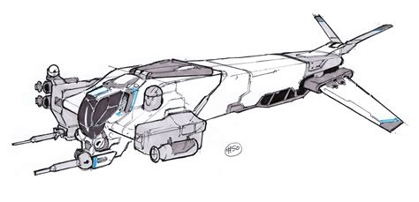 Futuristic Spaceship Drawing Futuristic Spaceship Drawing
