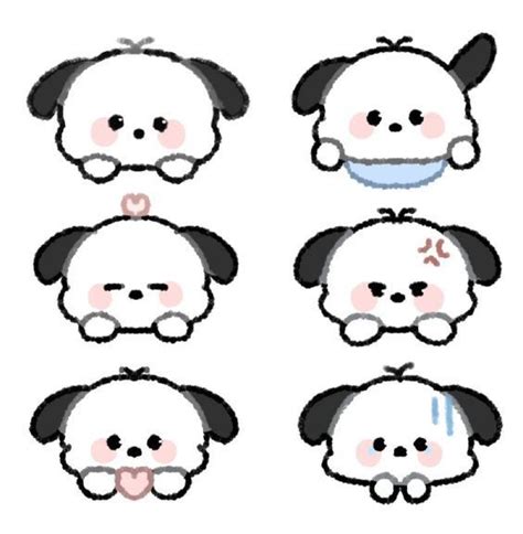 Pochacco 💗 In 2024 Cute Easy Doodles Anime Stickers Printable