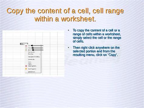 Copy Move Delete Spreadsheet Cells