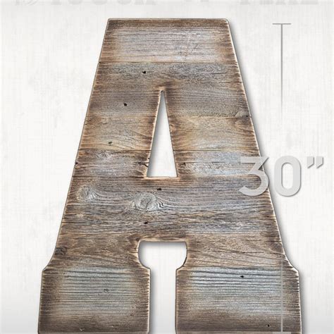 Rustic Letter Etsy
