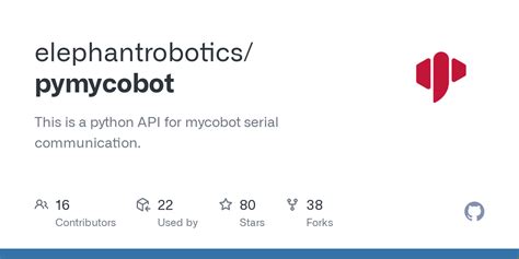 GitHub Elephantrobotics Pymycobot This Is A Python API For Mycobot
