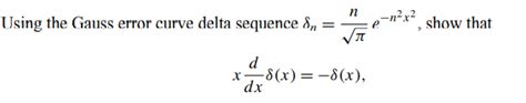 Solved N N2x2 Using The Gauss Error Curve Delta Sequence In