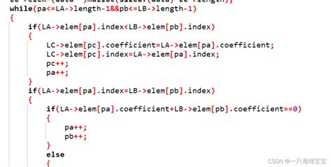 稀疏多项式相加（c语言顺序表）顺序表多项式求和的代码c语言 Csdn博客