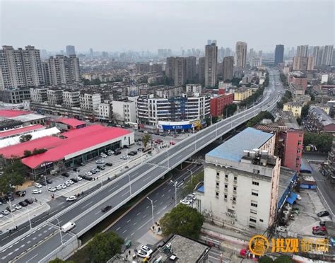 南昌洪城路 解放西路快捷化改造项目上海路跨线车桥下辅路改造完工通车凤凰网江西凤凰网