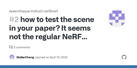 how to test the scene in your paper it seems not the regular nerf